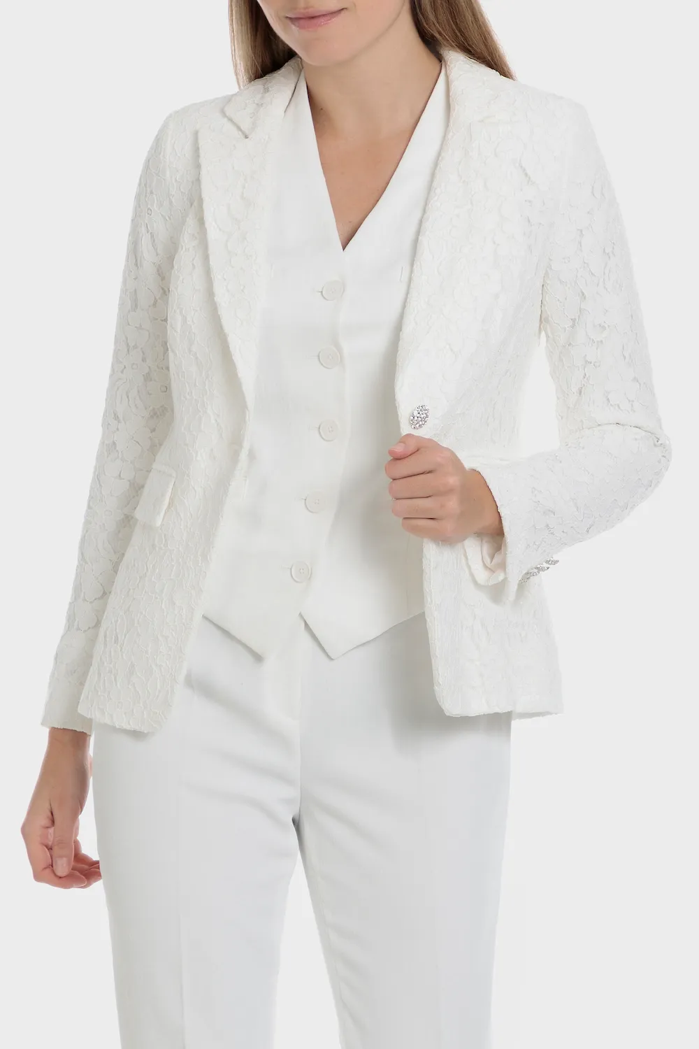 Blazer, talc blanc – Choc.ma